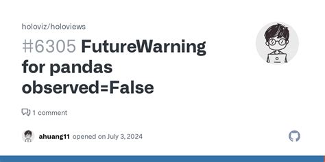 futurewarning for pandas observed false · issue 6305 · holoviz