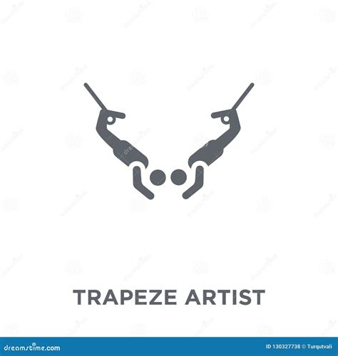 Icône Dartiste De Trapèze De Collection De Cirque Illustration De