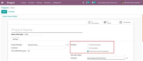 Project Privacy In Odoo 13