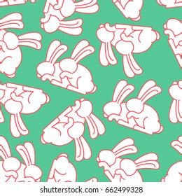 Bunny Sex Pattern Rabbit Intercourse Ornqment Stock Vector Royalty Free Shutterstock