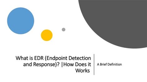 Ppt What Is Edr Endpoint Detection And Response Powerpoint Presentation Id 12094344