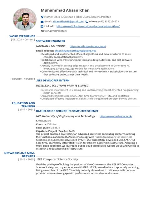 Cv Khan Muhammadahsan Pdf