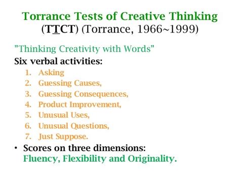 Creativity Test Ttct Torrance Tct Dp Jellenand Urban Etc