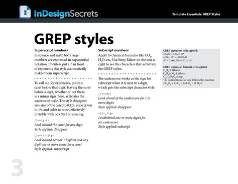Indesign Template Essentials Grep Styles