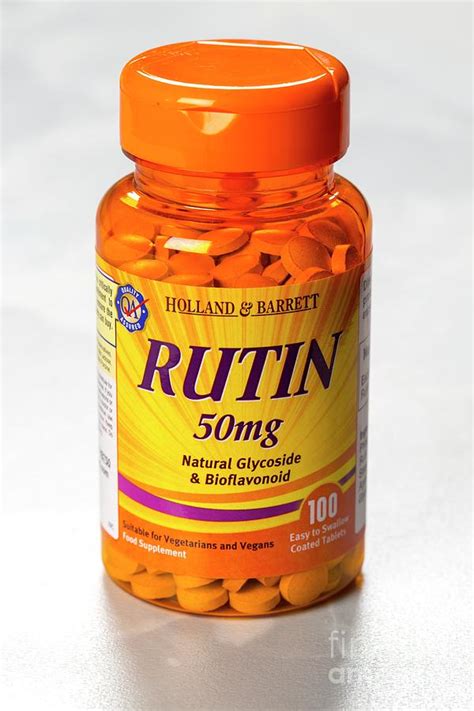 Rutin Supplements Photograph By Martyn F Chillmaid Science Photo