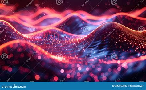 Futuristic Data Visualization Generative Ai Stock Illustration