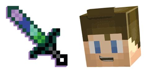 Green Sword Minecraft Cursor Cm Cursors