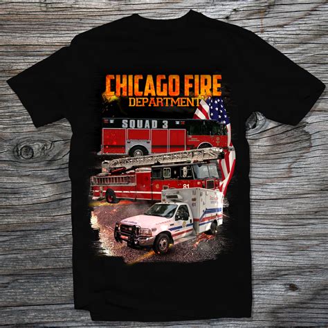 Professional Modern Fire Department T Shirt Design For Chicago Fire