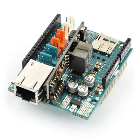 Arduino Ethernet Shield WithmicroSD Reader Botland Robotic Shop