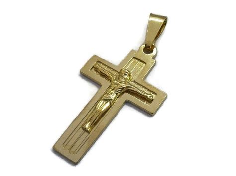 KRZYŻYK SREBRNY POZŁACANY KRZYŻ WISIOREK MĘSKI Allegro pl