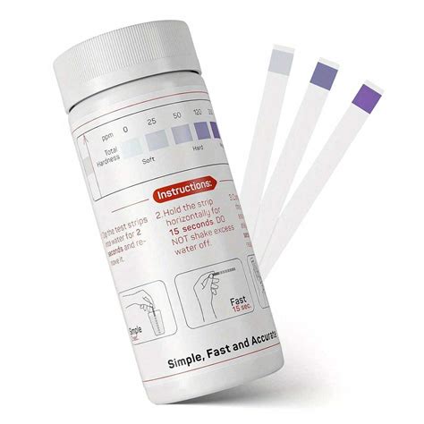 Water Hardness Test Kit 125 Strips Hard Water Test Kit Tespert Water