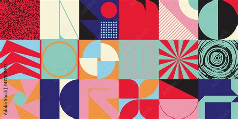 Generative Design Artwork Of Abstract Vector Generated Shapes Composition Stock Vector Adobe Stock