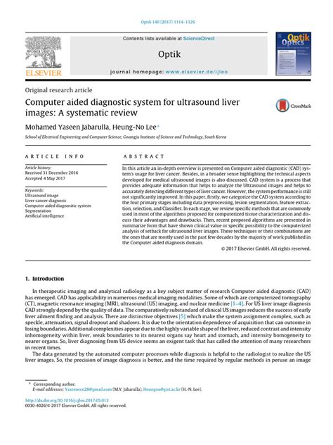 2017 Liver Cancer Computer Aided Diagnostic System For Ultrasound