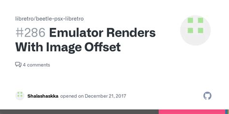 Emulator Renders With Image Offset Issue Libretro Beetle Psx
