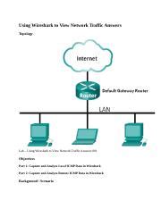 Lab 8 Wireshark For Windows Docx Using Wireshark To View Network