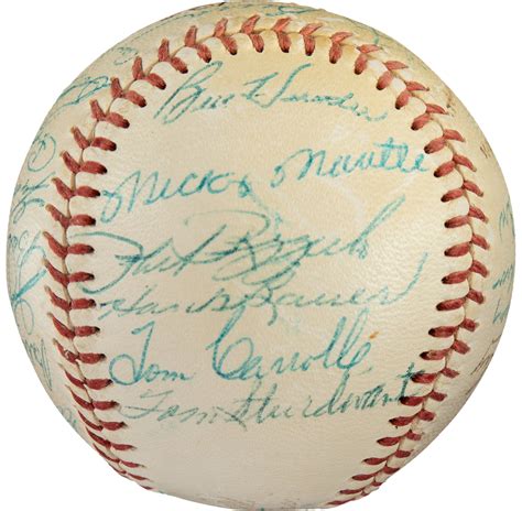 Lot Detail 1955 New York Yankees Team Signed Oal Baseball W Rare