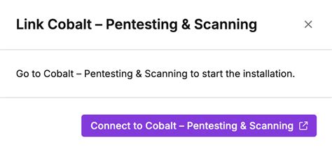 Connect Cobalt With Vanta Cobalt