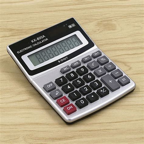 Calculadora KK 800A De Escritorio De Metal Calculadora Ancha De Fuente