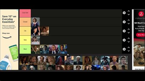 Stranger Things Character Tier List Youtube