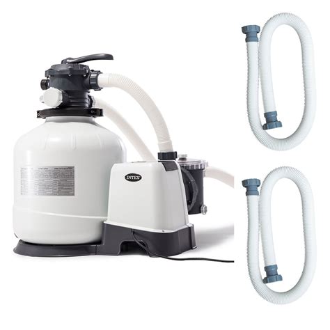 Intex 3000 Gph Above Ground Pool Sand Filter Pump W 15 Inch Pump Hose