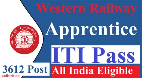Western Railway Apprentice 2022 Iti Latest Apprentice 3612 Post Apply