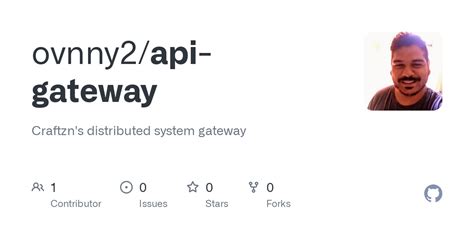 Github Ovnny Api Gateway Craftzn S Distributed System Gateway
