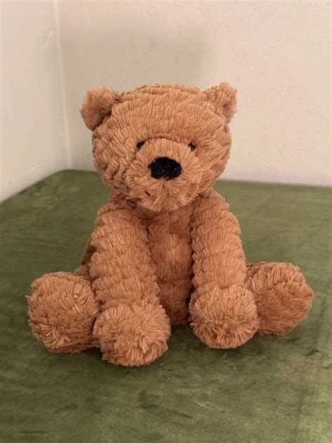 Jellycat Fuddlewuddle Bear Cub Bnwot Brown Teddy Bear Sitting Cm23