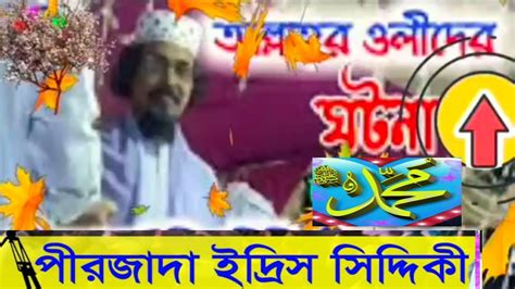 পীর আল্লামা ইদ্রিস সিদ্দিকী হুজুর কেবলা হুগলি ফুরফুরা শরীফ Youtube
