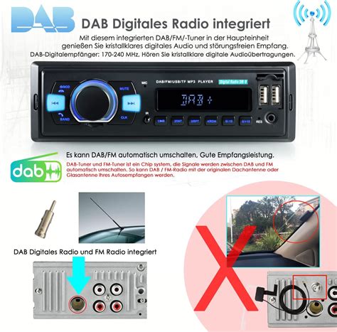 IFreGo Car Radio With Bluetooth Hands DIN Radio Bluetooth Car Radio MP Radio Bluetooth Hands