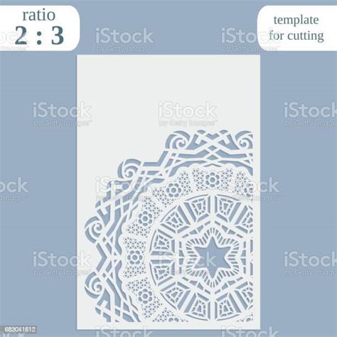 레이저 컷 웨딩 카드 템플릿 종이 비쳐 인사말 카드 절단 레이스 초대 Lasercut 금속 패널 나무 조각 벡터 일러스트 레이 션에 대 한 서식 파일 0명에 대한 스톡 벡터