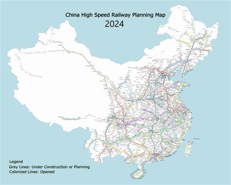 Greater China High Speed Rail Map Maps On The Web