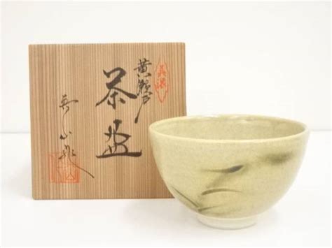 【楽天市場】【中古】【茶道具】真山窯造 黄瀬戸茶碗（共箱）【送料無料】茶道 抹茶 おしゃれ 抹茶茶碗 抹茶碗 和食器 レトロ 茶器 骨董