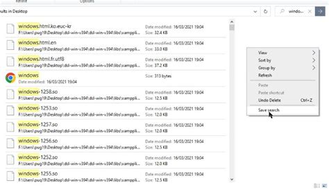 How To Save A Windows File Explorer Search For Future Use