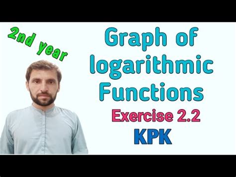 Graph Of Logarithmic Functions Second Year Mathematics New Course Kpk
