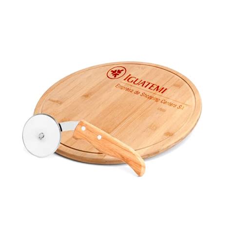 Kit Pizza Tábua e Cortador Personalizado Ninja Brindes