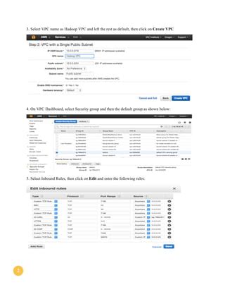 Set Up Hadoop Cluster On Amazon EC2 PDF