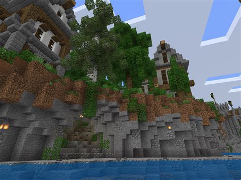My Way Of Making Small Cliffs I Hope It Will Give You Some Inspiration Minecraft