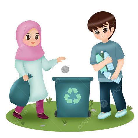 Gambar Buang Sampah Pada Tempatnya Png Vektor Psd Dan Clipart Dengan