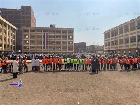 سيناريو مواجهة الأزمات تنفيذ خطة إخلاء سريع لمدرسة في كفر الشيخ صور