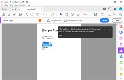 Create Pre Select Flatten And Extract Pdf Form Fields Using C