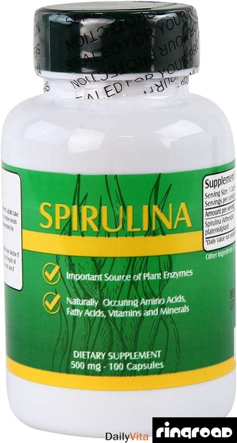 Spirulina Chewable Tablets 100 Caps Ringroad Ng