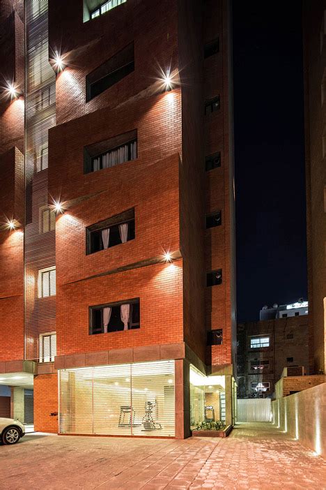 edges apartments resembles a tower of offset brick blocks