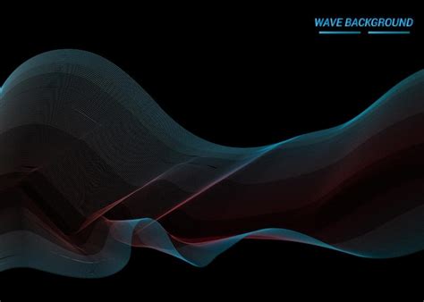 Premium Vector Abstract Wave Element For Designstylized Line Art Background Vector