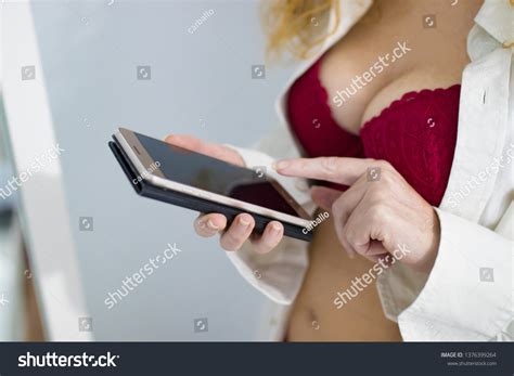 Sexy Woman Mobile Phone Stock Photo Shutterstock