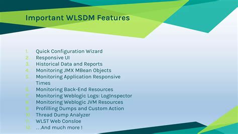 Weblogic Monitoring Solution Wlsdm Presentation Pptx
