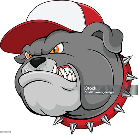 Kartun Maskot Bulldog Ilustrasi Stok Unduh Gambar Sekarang Agresi