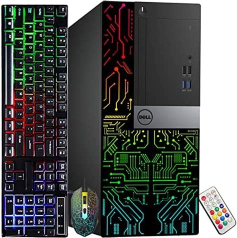 Amazon Com Dell OptiPlex Gaming Tower RGB Lights Computer Intel Core I Th Gen Processor