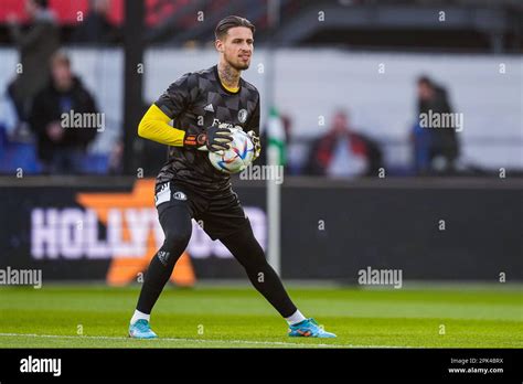 Rotterdam Pays Bas 05 04 2023 Jaimy Kroesen De Feyenoord Pendant Le