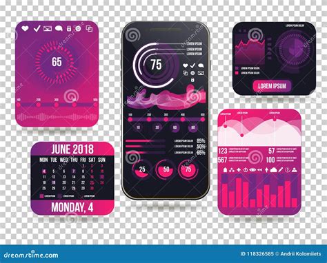 Mobile Application Interface Stock Vector Illustration Of Phone