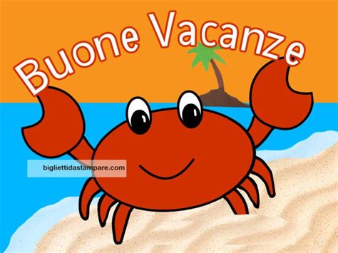 Immagine Buone Vacanze Estive Biglietti Da Stampare